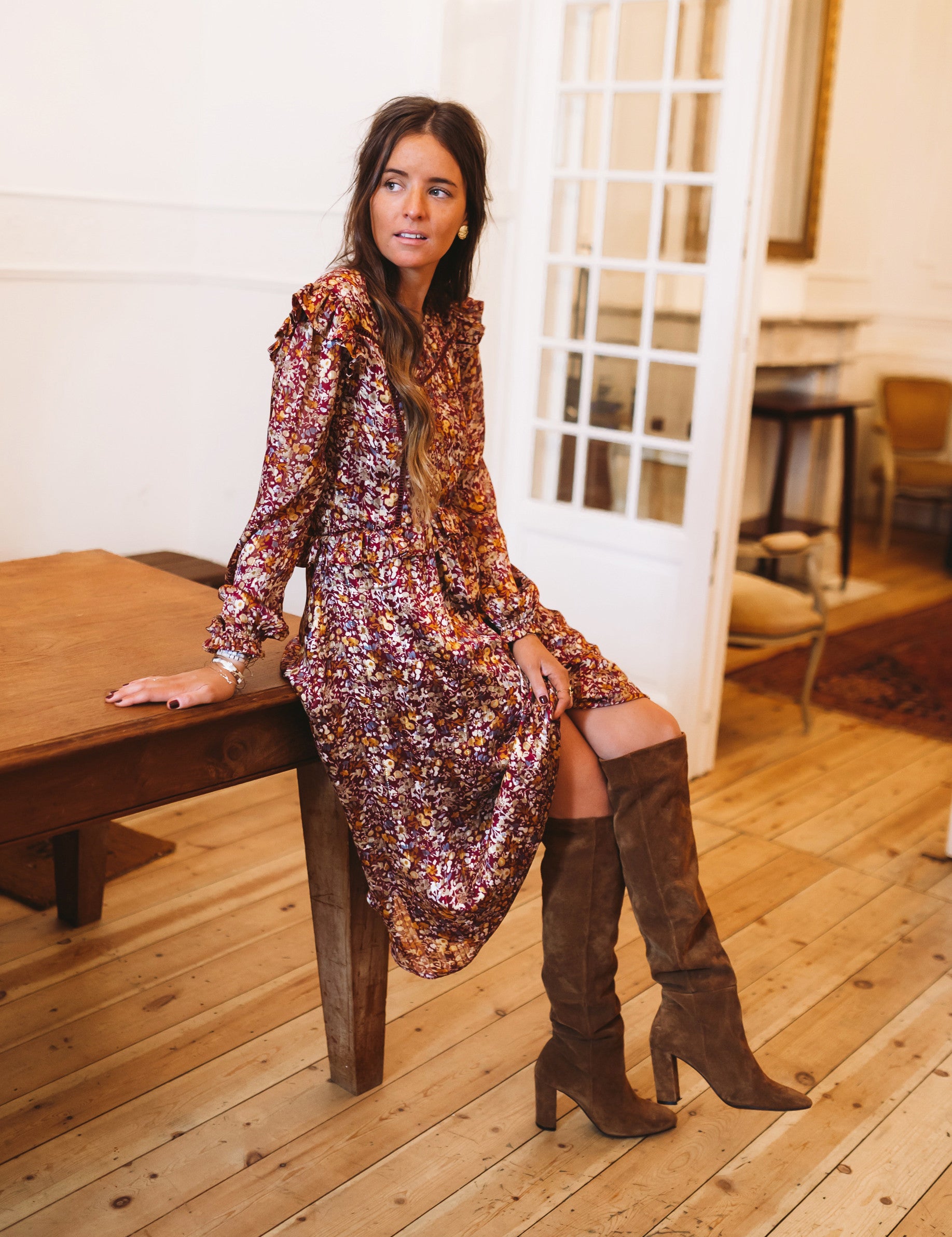 Robe Emilia CREATION - bordeaux – Easy Clothes