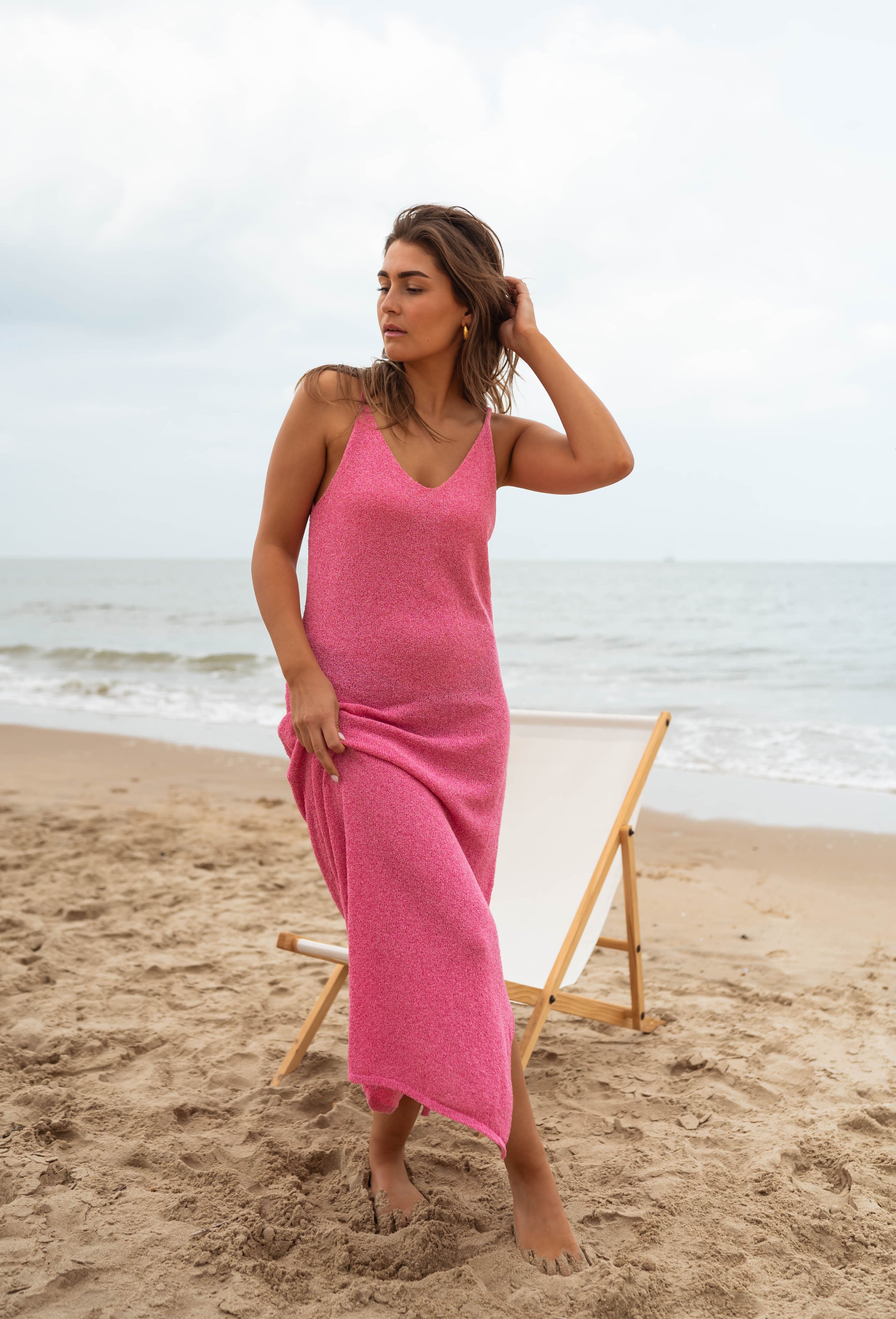 Pinky Dress - Pink - Mesh – Easy Clothes
